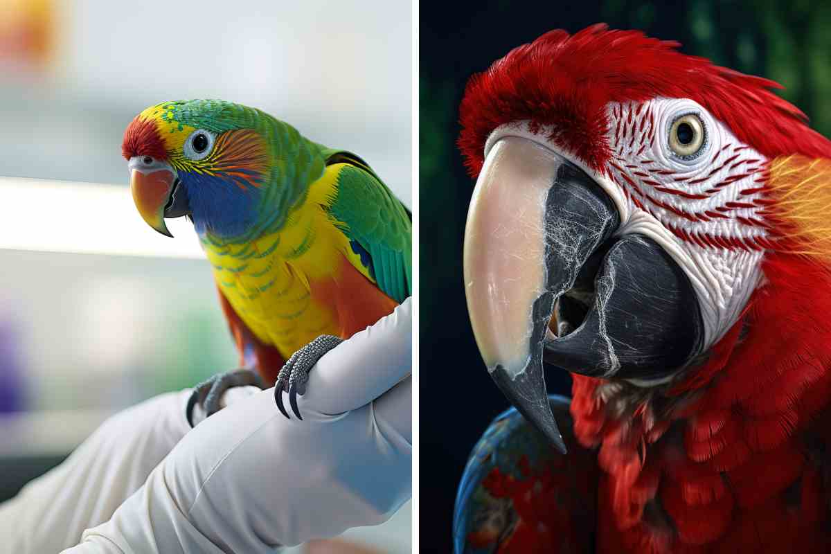 Alterazione del becco nel pappagallo: cause, sintomi e trattamento